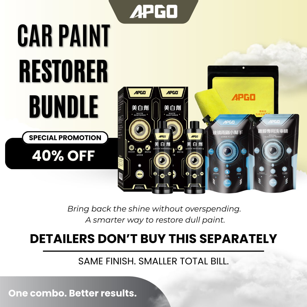 APGO Car Paint Restore 200ML (For any Colored Car) – APGO.MY